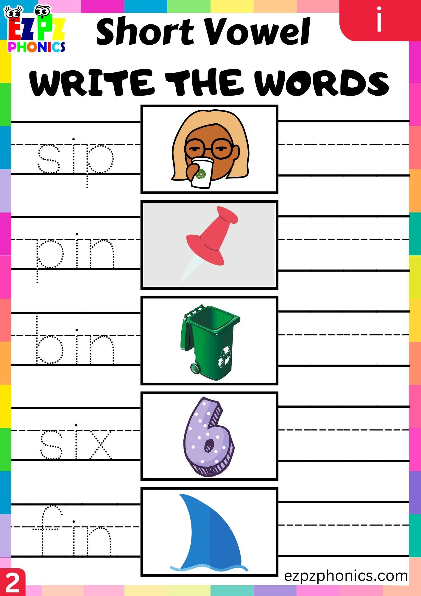 Group2 I Words Write The Words Short Vowel CVC Words Worksheet ... Group2 I Words Write The Words Short Vowel CVC Words Worksheet ...
